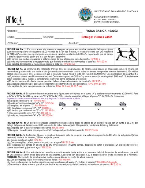 Ht No 4 F B 1s2023 Mruv Universidad De San Carlos De Guatemala