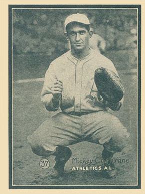 1931 Strip Card Hand Cut Mickey Cochrane 37 Baseball Vcp Price Guide