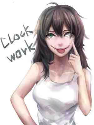 Clock Work Creepypasta Personagens De Terror Ilustração Com Caveiras