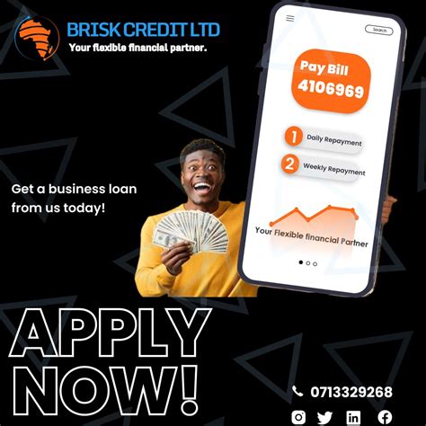 Brisk Credit Ltd On Linkedin Apply Today By Calling 0713329268 Or