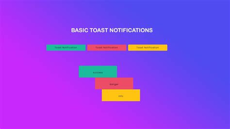 Basic Toast Notifications HTML CSS JAVASCRIPT YouTube