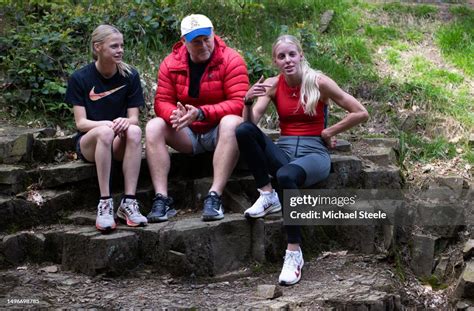 Keely Hodgkinson Alongside Her Father Dean Hodgkinson And Sister