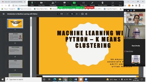 Python Machinelearning Unsupervisedlearning Clustering Dr Anjali Munde