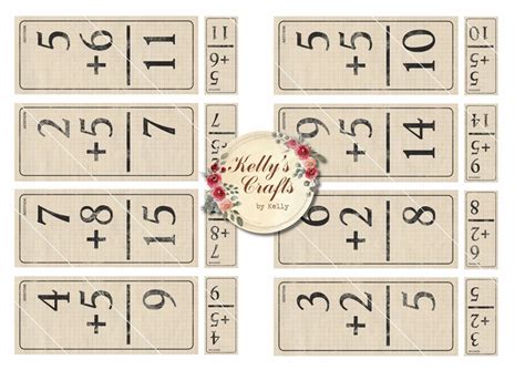 Maths Flash Cards Digital Download Printable Journal Etsy Uk