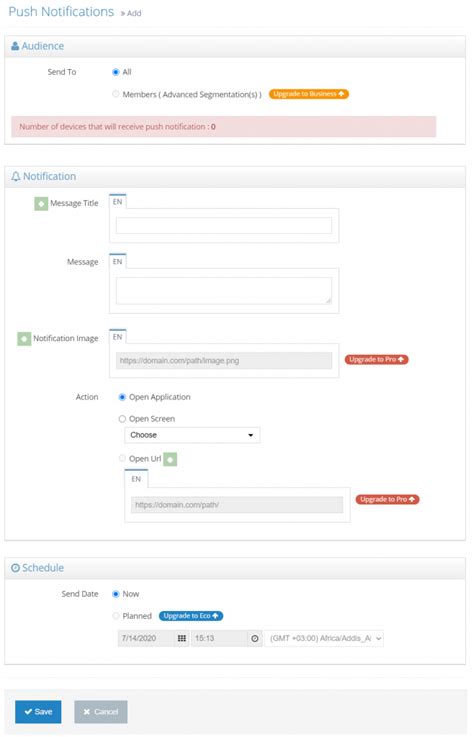 Step 6 Send Push Notification Mobiroller Knowledge Base
