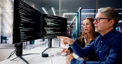 Agile Pair Programming And Extreme Coding Stock Image Image Of