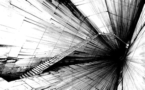 Black And White Abstract Art Wallpaper
