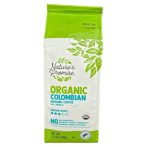 Natures Promise Organic Colombian Ground Coffee 100 Arabica Medium