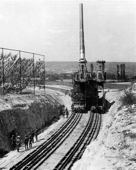 Krupp 80 Cm Kanone Schwerer Gustav Dora Railway Gun Old Machine Press