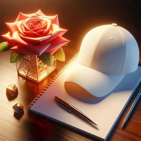 Customizable White Baseball Cap Mockup For Branding And Design