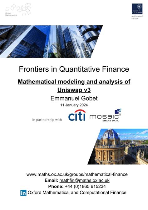 Financeseminar Mathfinance Mathsfinance Quantitativefinance