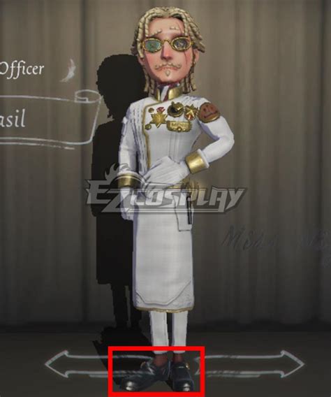 Identity V First Officer Jose Baden Basil Black Cosplay Shoes