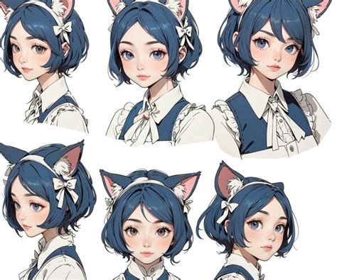 Artstation 387 Anime Multiple Face Angle And Expression Reference Art