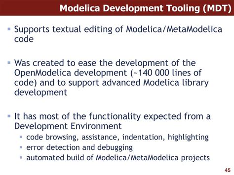 Ppt Integrated Model Driven Development Environments For Equation Based Object Oriented