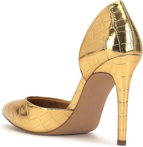 Jessica Simpson Womens Prizma Dorsay Pumpmeta Gold Jessica Simpson