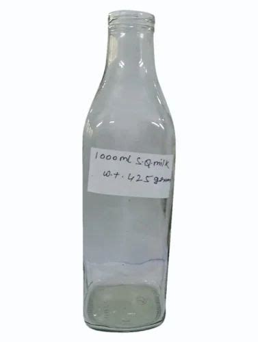 1000ml Screw Cap Glass Milk Bottle At ₹ 135piece Firozabad Id