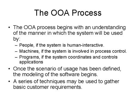 Object Oriented Analysis Design Outline Object Oriented Concepts