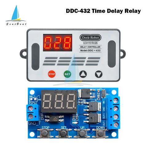 Dc 5v 30v Ddc 432 Dual Mos Time Delay Relay Trigger Led Digital Delay