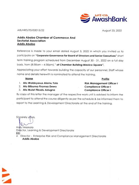 Training Invitation Letter For Chamber Pdf Pdf