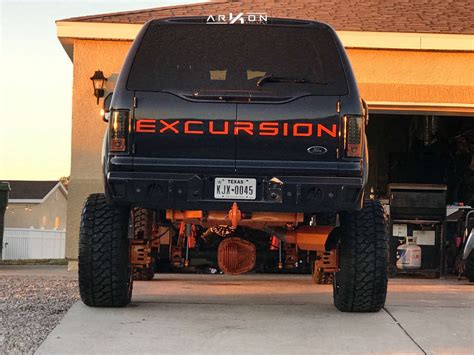 2002 Ford Excursion Wheel Offset Super Aggressive 3 5 Lifted 12