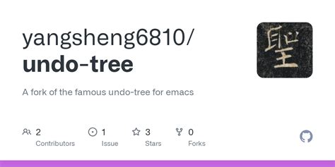 GitHub Yangsheng Undo Tree A Fork Of The Famous Undo Tree For Emacs