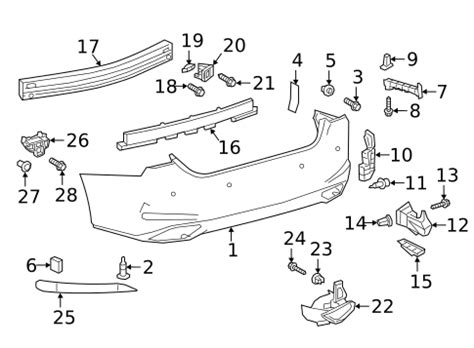 Bumper And Components Rear For 2019 Lexus Es350 My L Parts