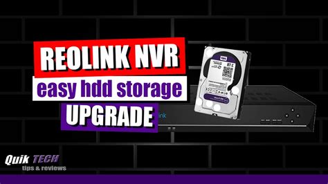 How To Add A Second Hdd To Reolink Nvr Youtube