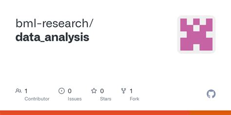 github bml research data analysis