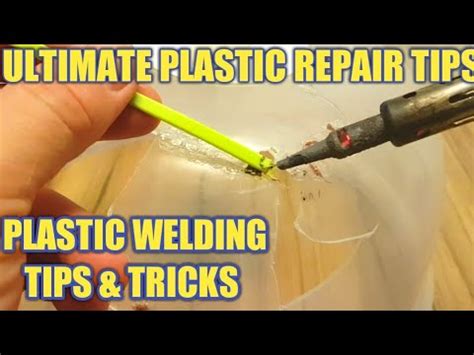 Plastic Welding With A Soldering Iron And Zip Ties And Copper Wire
