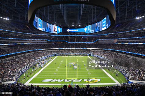 A General Interior View Of Sofi Stadium During A Preseason Nfl News
