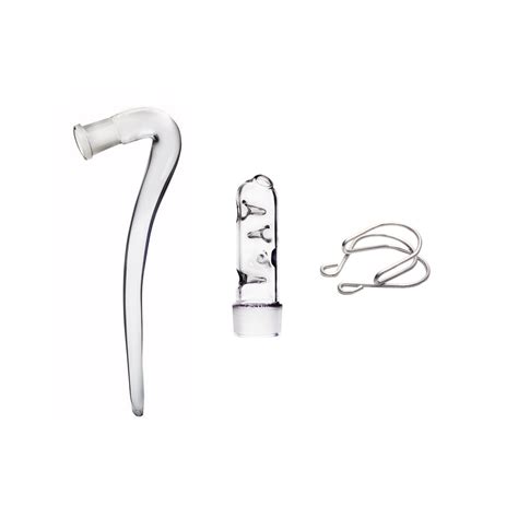 Elev8r Sherlock J Hook Glass With Quartz Heater Adapter Kit