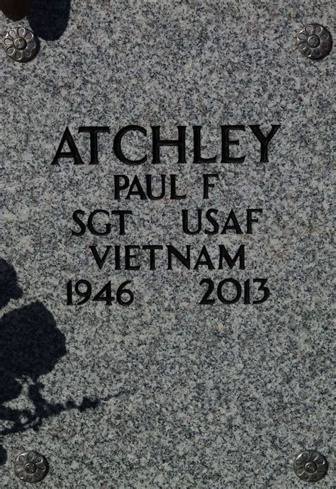 Paul Francis Atchley 1946 2013 Mémorial Find A Grave