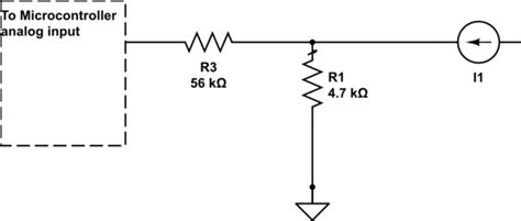Microcontroller Voltage At The Analog Input Of Micro Electrical