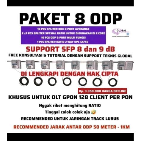 Jual Paket 8 Odp Gpon Shopee Indonesia
