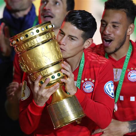 James Rodriguez Bayern Munich Smiling James Rodriguez Or Marco Reus A