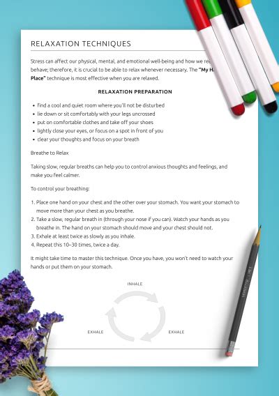 Download Printable Relaxation Techniques Pdf
