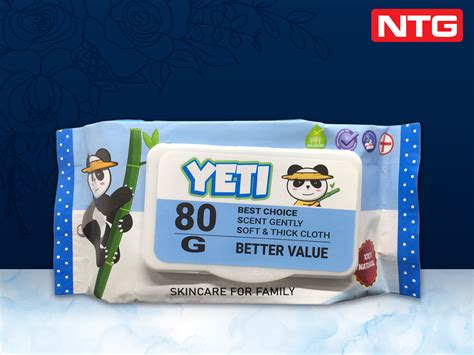 Khăn Ướt Yeti 80g Màu Xanh CÔng Ty Tnhh Ntg