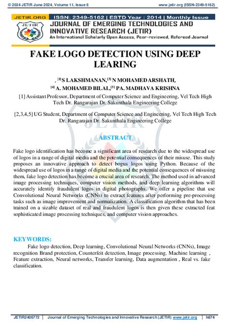 Pdf Fake Logo Detection Using Deep Learning