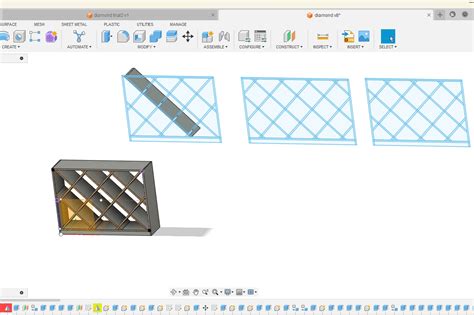 Fully Parametric Cabinet With An Interior Divider Also Parametric Fusion360 R Fusion360