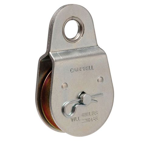 Campbell Chain 3 In Dia Zinc Plated Steel Fixed Eye Single Sheave