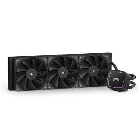 Pccooler De360 Cpu Liquid Cooler With Argb Dual Pump And Powerful Cooling Fans 360mm