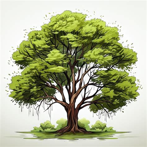 Premium Ai Image Isometric Isolater Tree