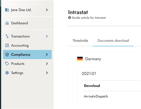 🇩🇪 Intrastat Return In Germany First Steps Taxdoos Help Centre