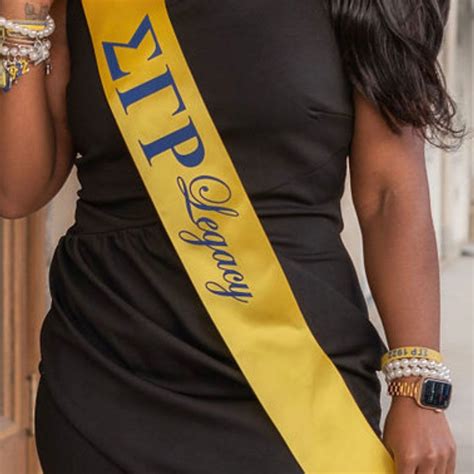 Sigma Gamma Rho Legacy Sash Rosas Greek Boutique Inc