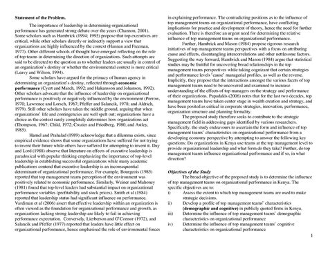 Sample Problem Statement 1 Statement Of The Problem The Importance