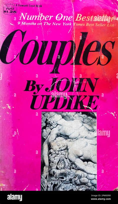 Couples Novel By John Updike 1968 Book Cover With Signs Of Wear Stock
