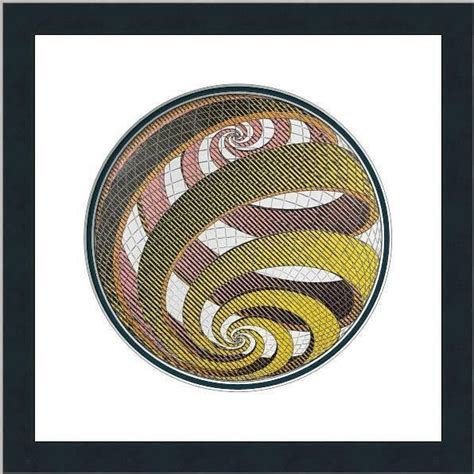 M C Escher Sphere Spirals Custom Gallery Framed Print Auction
