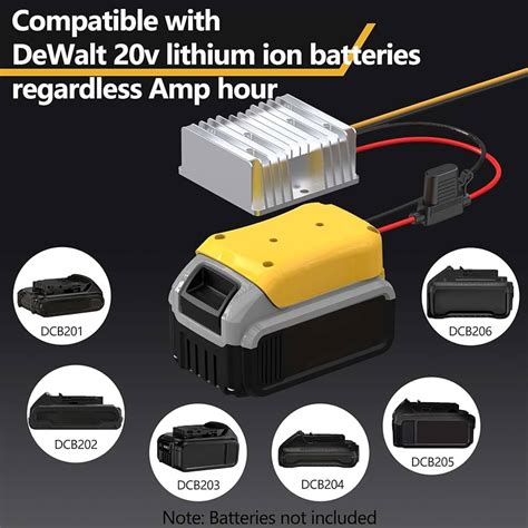 Dewalt 12 Volt Battery Adapter Dewalt 20v 20v To 12v Step Down Power
