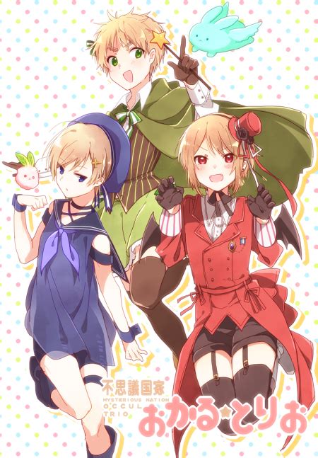 Safebooru 3boys Androgynous Axis Powers Hetalia Black Legwear Blonde
