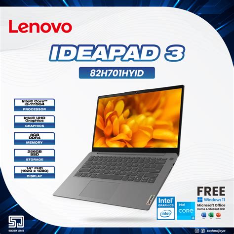 Jual Lenovo IdeaPad ITL HYID I G GB SSD FHD Win Shopee Indonesia
